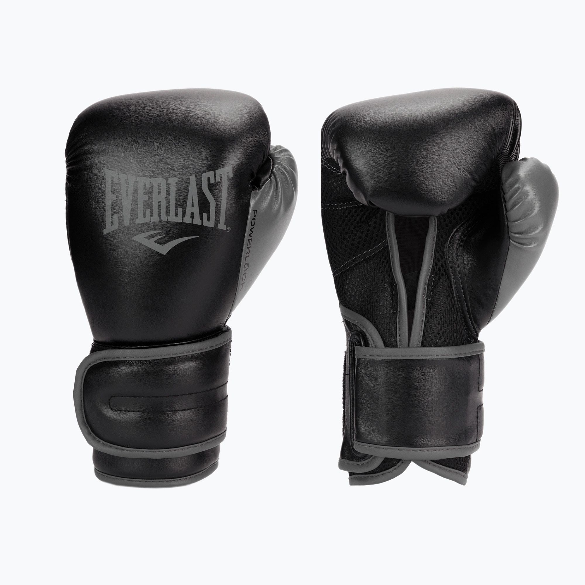 Мъжки боксови ръкавици EVERLAST Powerlock Pu black EV2200 (EV2200 BLK ...