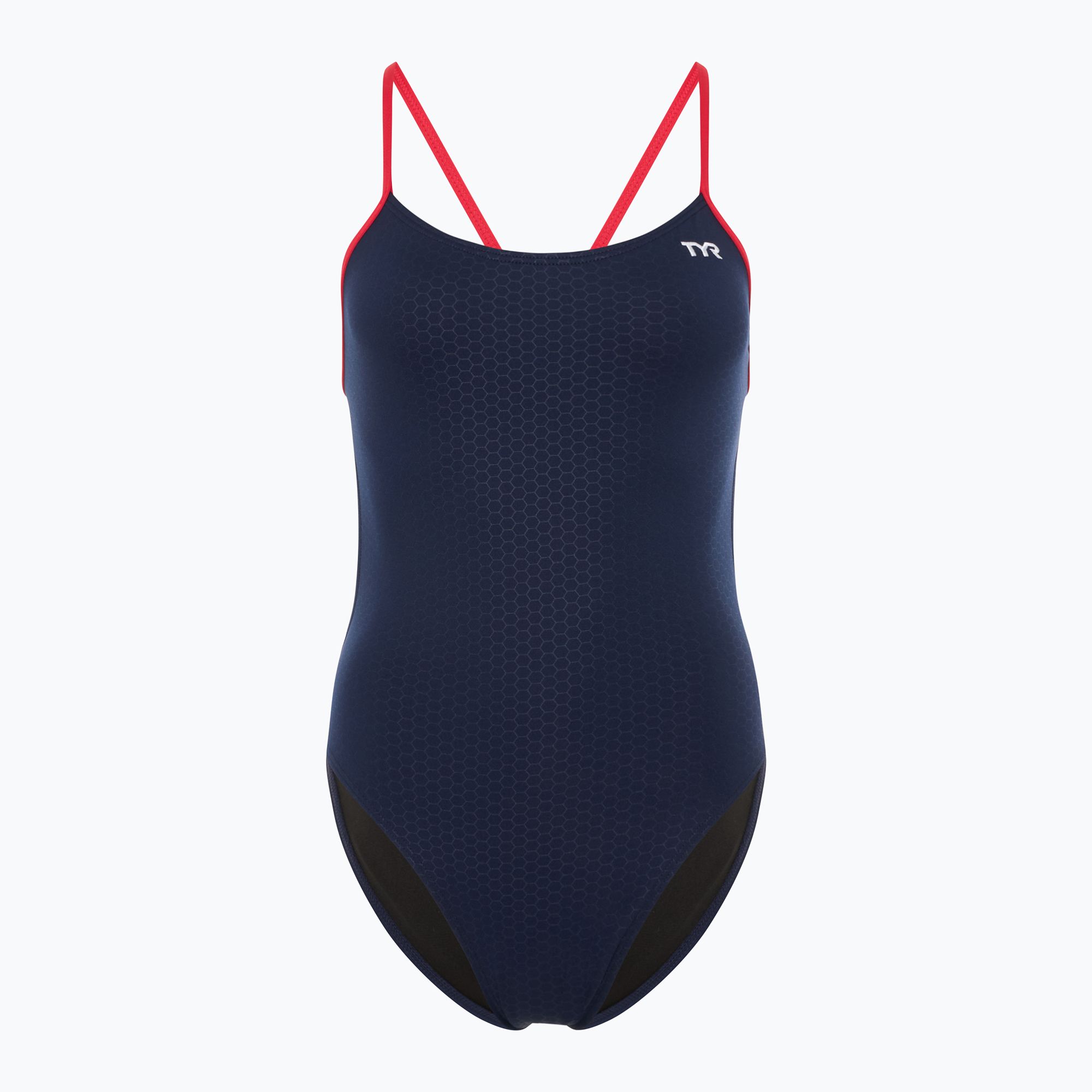 Дамски бански костюм от една част TYR Hexa Cutoutfit navy/red (CHEX7A ...