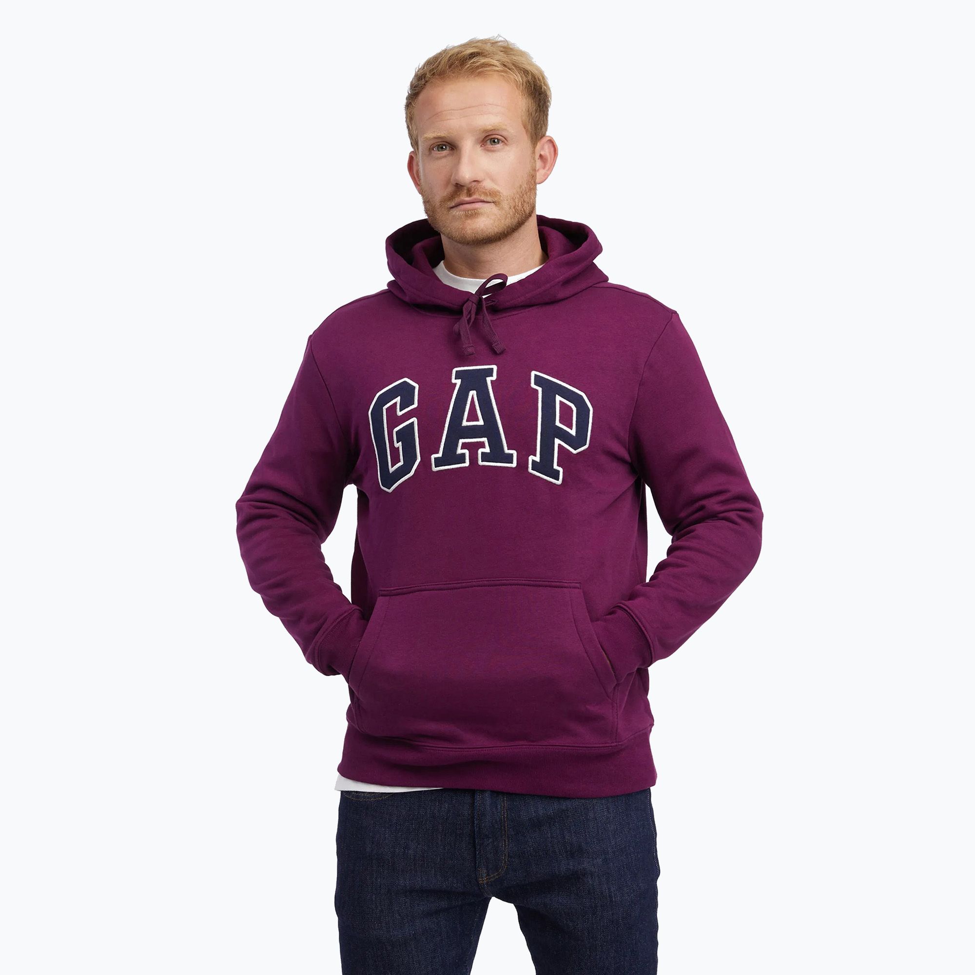 Мъжки суитчър GAP V-Heritage Logo PO SNL beach plum (796457) - Sportano.bg