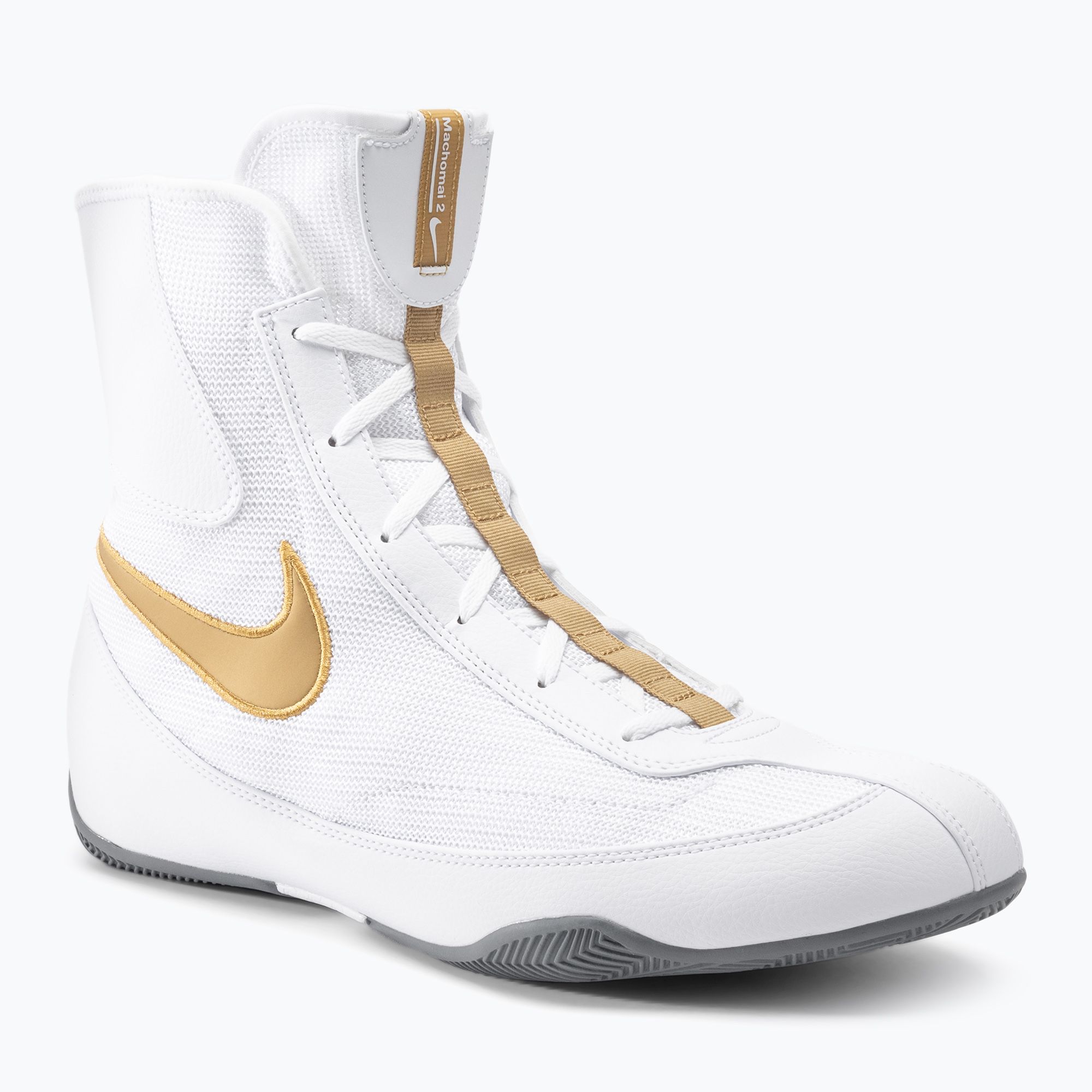 Боксови обувки Nike Machomai 2 бяло/златно (321819-170) - Sportano.bg
