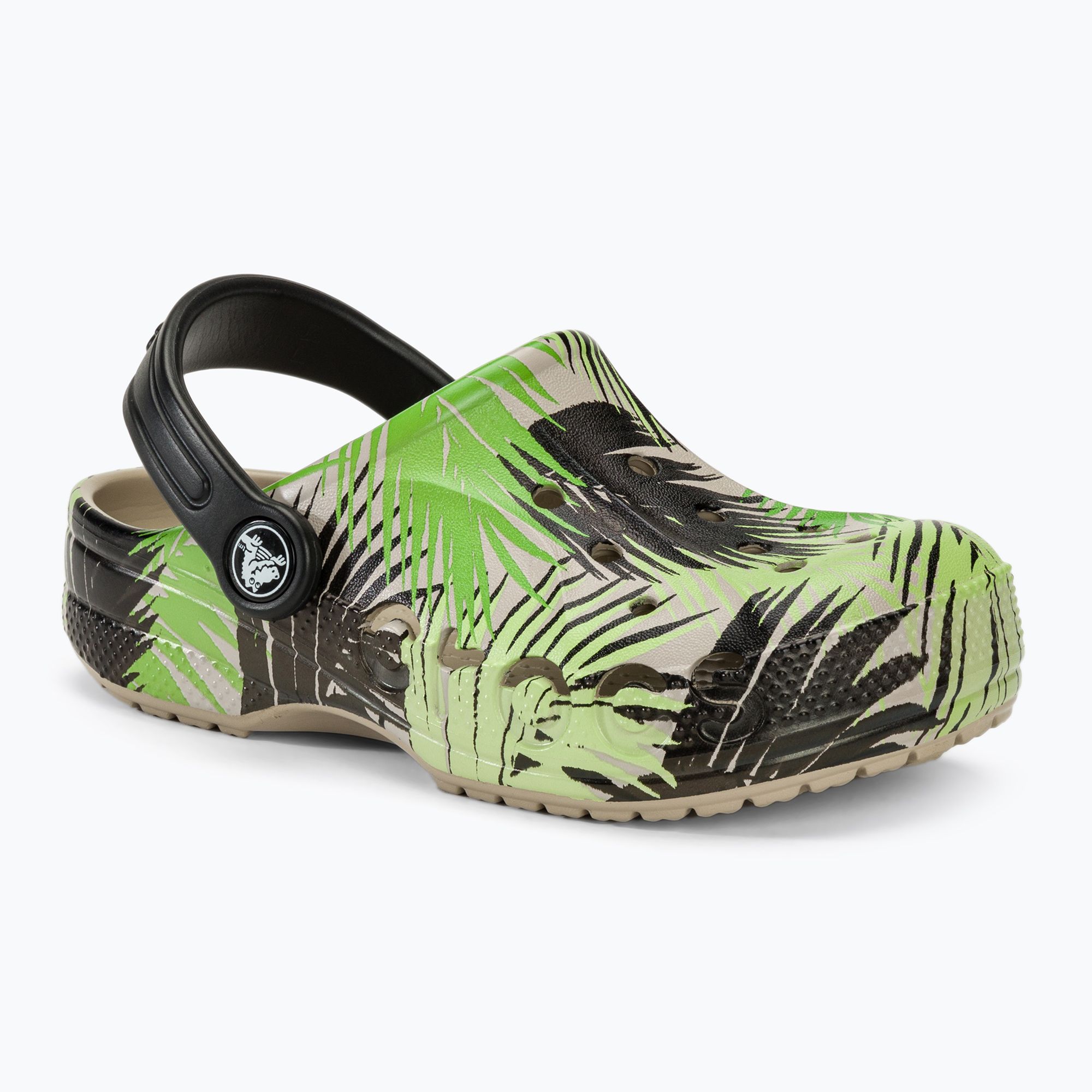 Младежки джапанки Crocs Baya Seasonal Printed Clog cobblestone/tropical ...
