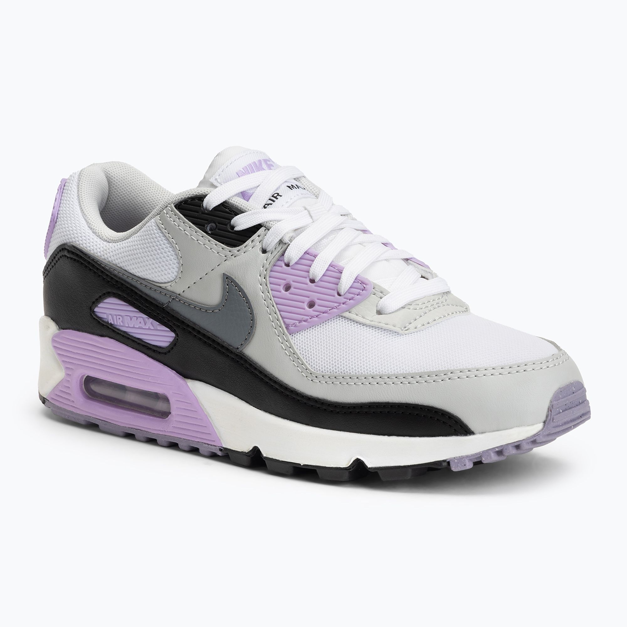 Nike Air Max 90 дамски обувки бяло/лилаво/фотонен прах/студено сиво ...