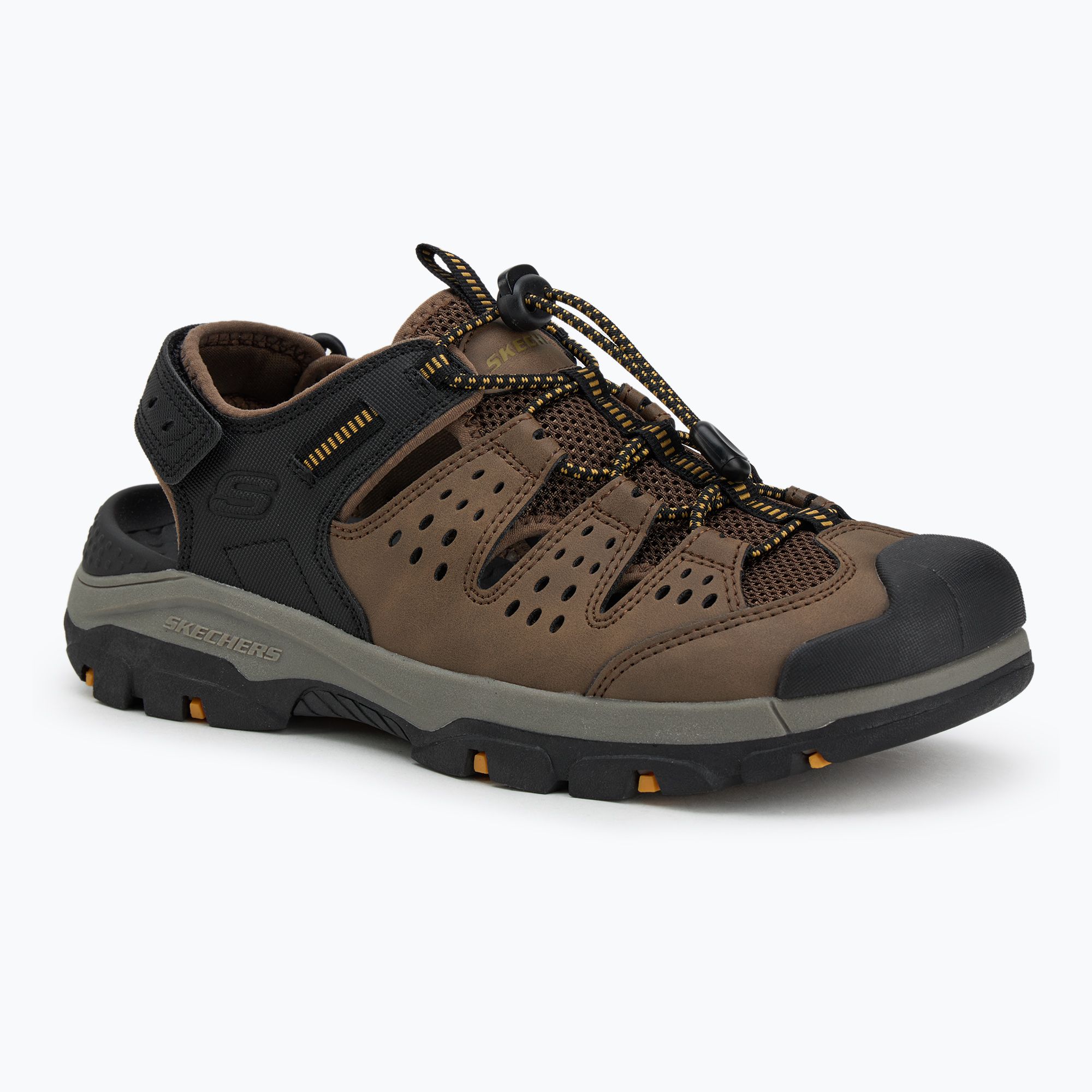 Мъжки сандали SKECHERS Tresmen Menard brown (205113 BRBK) - Sportano.bg