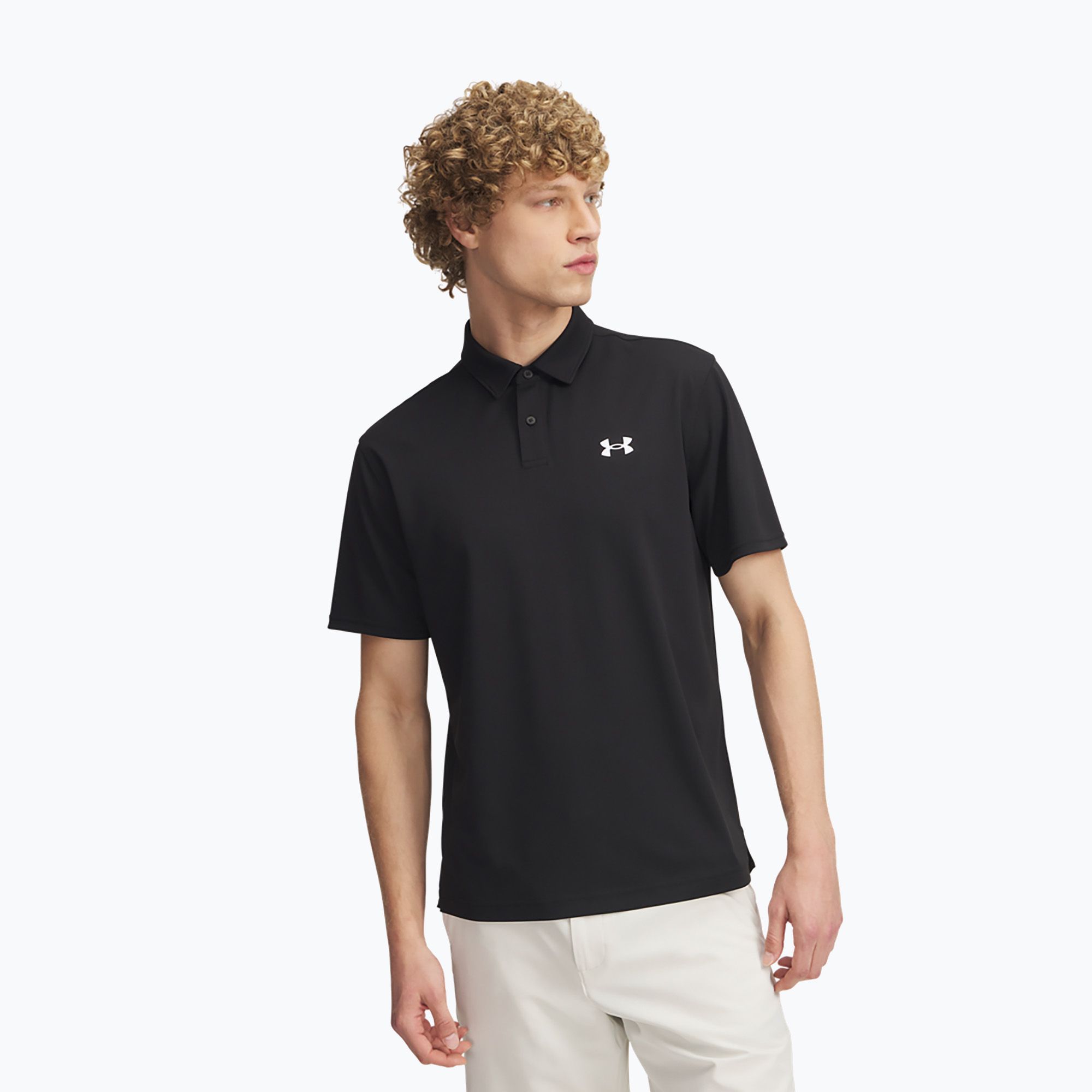 Мъжка поло тениска Under Armour Tee To Green Pique Polo downpour grey ...