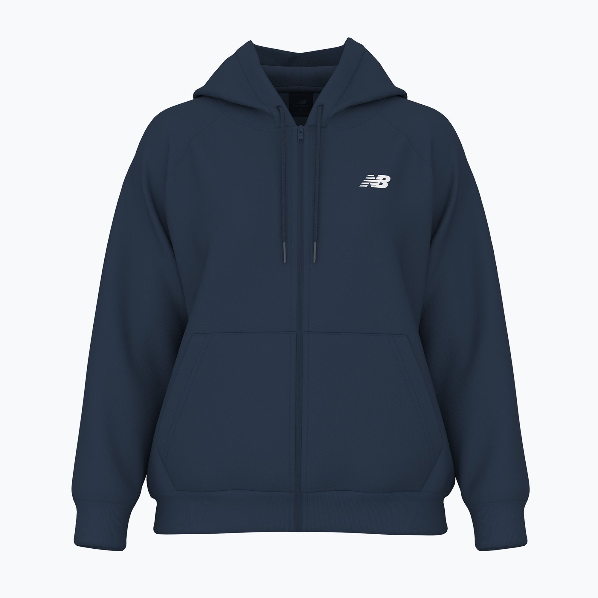 Дамски суитшърт New Balance Fleece Logo Full Zip athletic nb navy ...