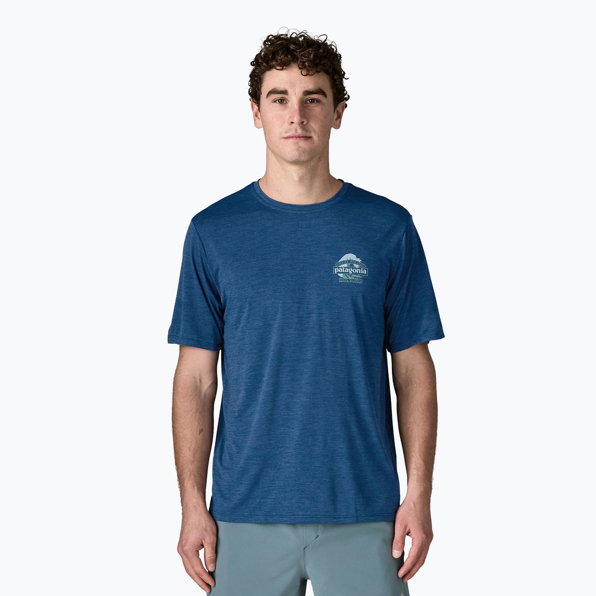 Мъжка тениска Patagonia Capilene Cool Daily - Great Waves dyno white ...