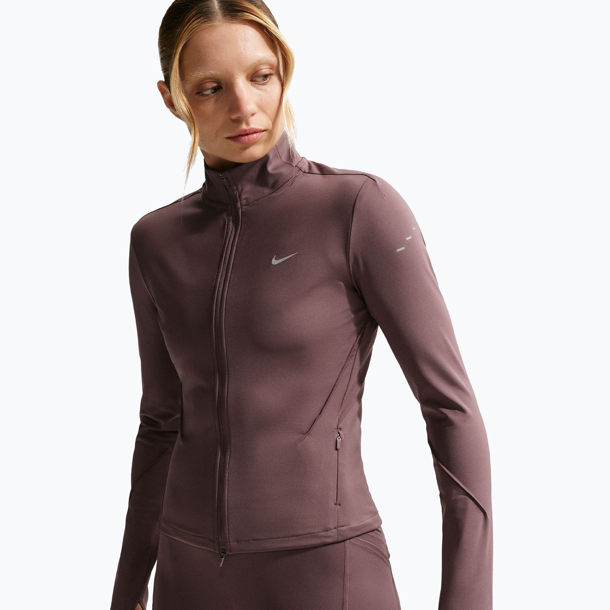 Дамски суитшърт за бягане Nike Swift Dri-Fit Full Zip Mid-Layer tattoo ...