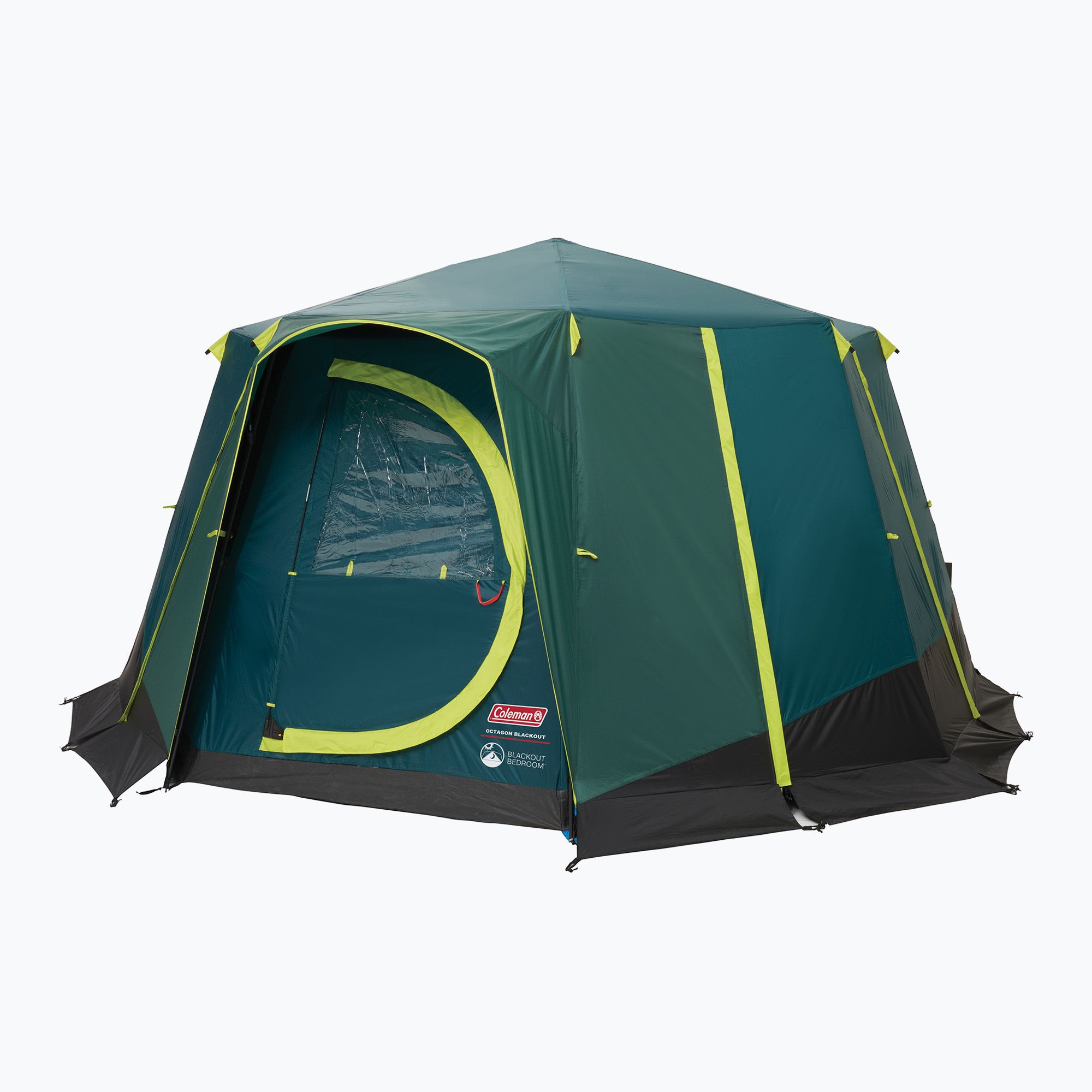 Coleman Cortes Octagon Blackout Спалня зелена Палатка за къмпинг за 8 ...