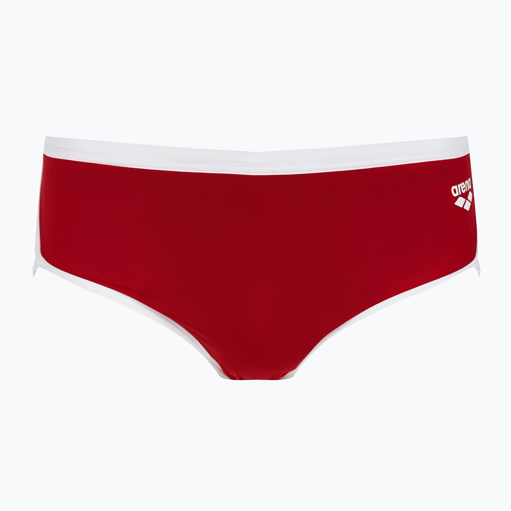 Мъжки бански слипове Arena Icons Swim Low Waist Short Solid червено/бяло (005046/401) - Sportano.bg