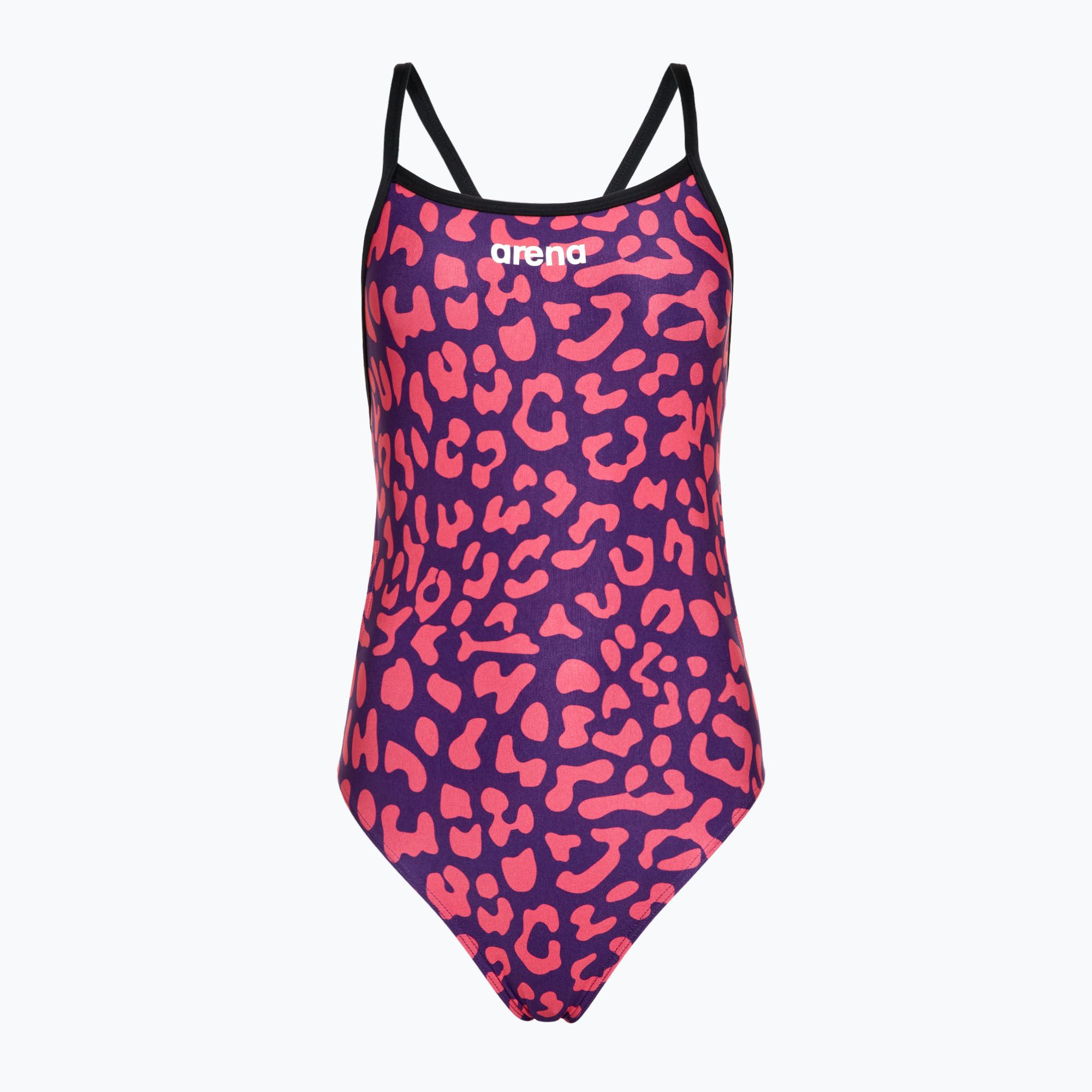 Дамски бански костюм от една част arena Printed Challenge Back fuchsia ...