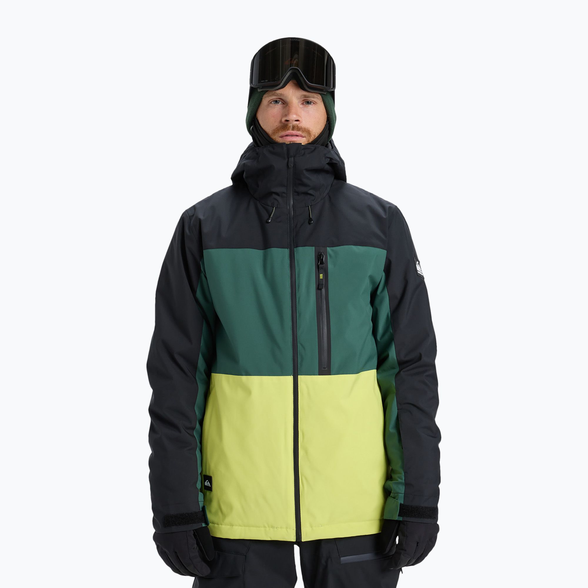 Мъжко яке за сноуборд Quiksilver Sycamore Block 20K dark ivy ...