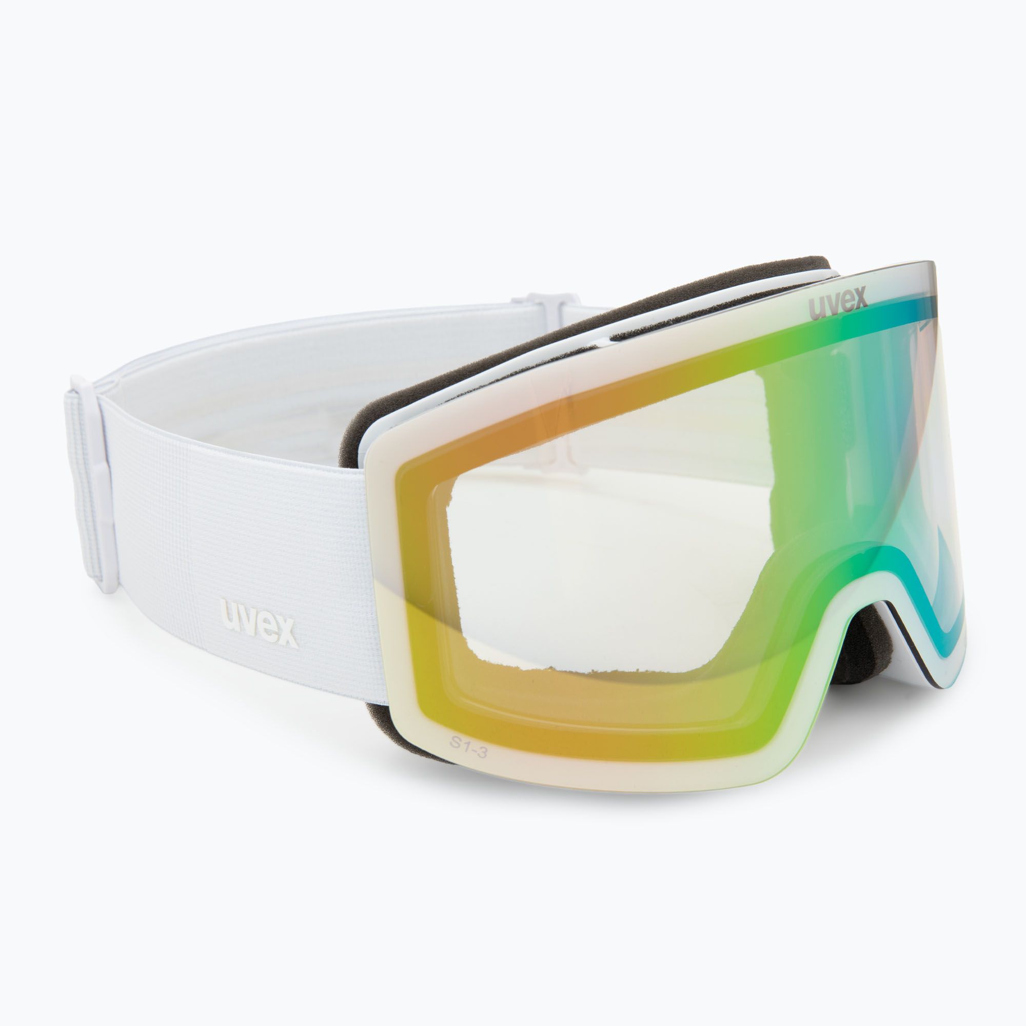 Скиорска маска UVEX Provoqe V white matt/vario green mirror (55/0/681 ...