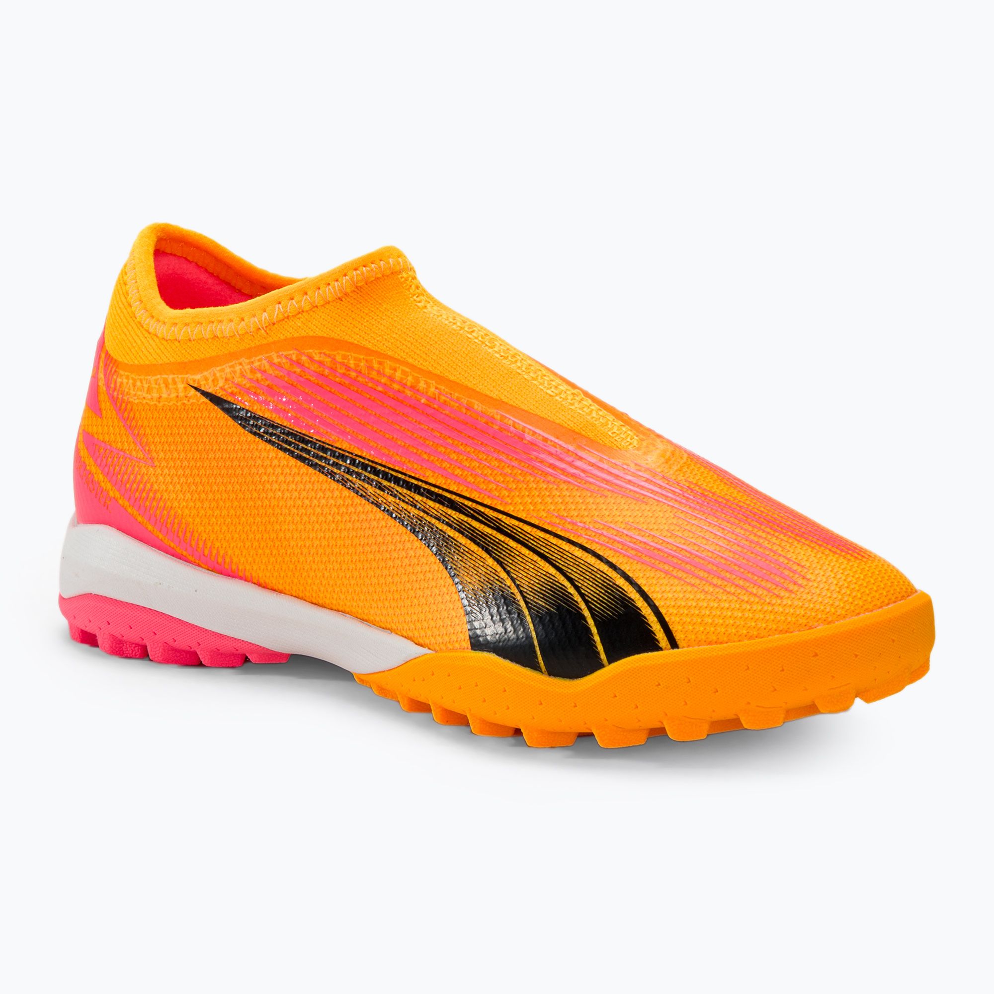 Детски футболни обувки PUMA Ultra Match LL TT + Mid Jr sunset glow/puma ...