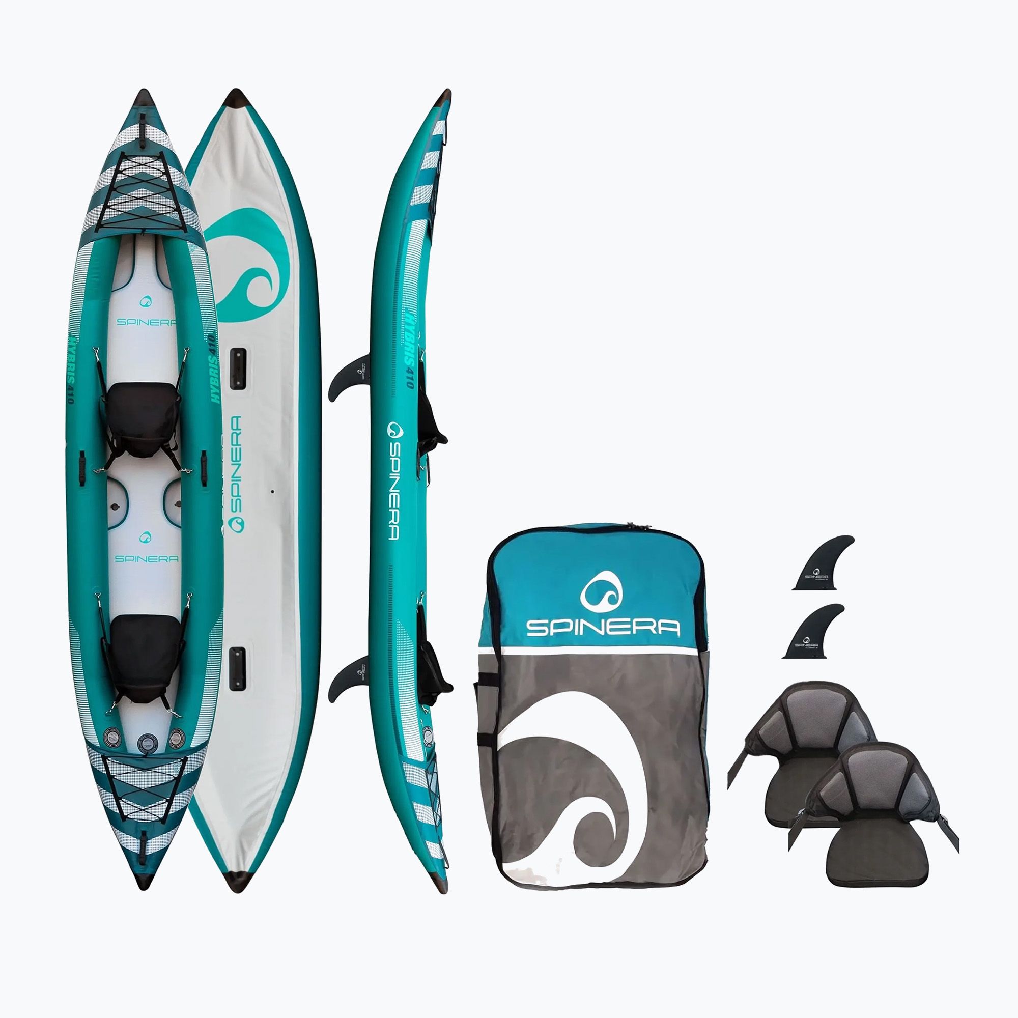 SPINERA Hybris 410 teal/white/grey Надуваем каяк за 2 лица (25142 ...