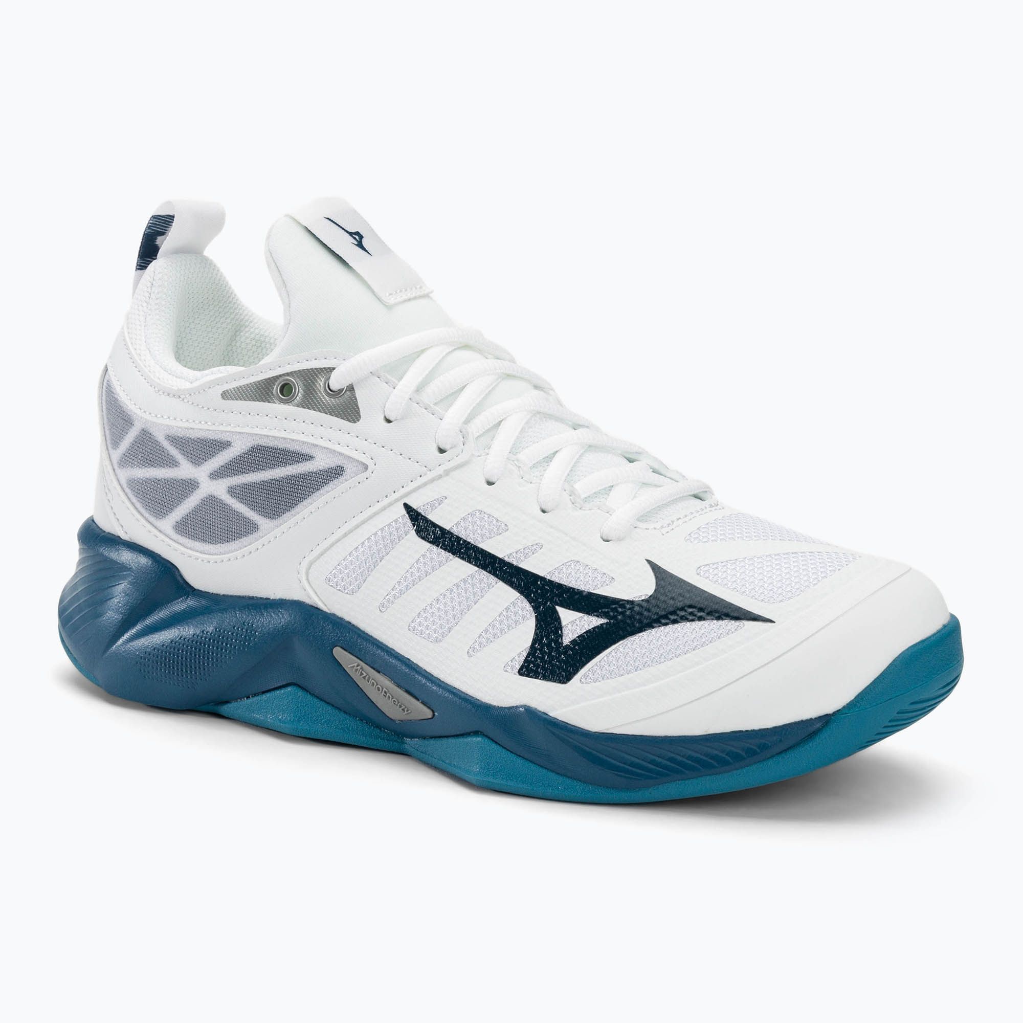 Мъжки обувки за волейбол Mizuno Wave Dimension white/sailor blue/silver ...