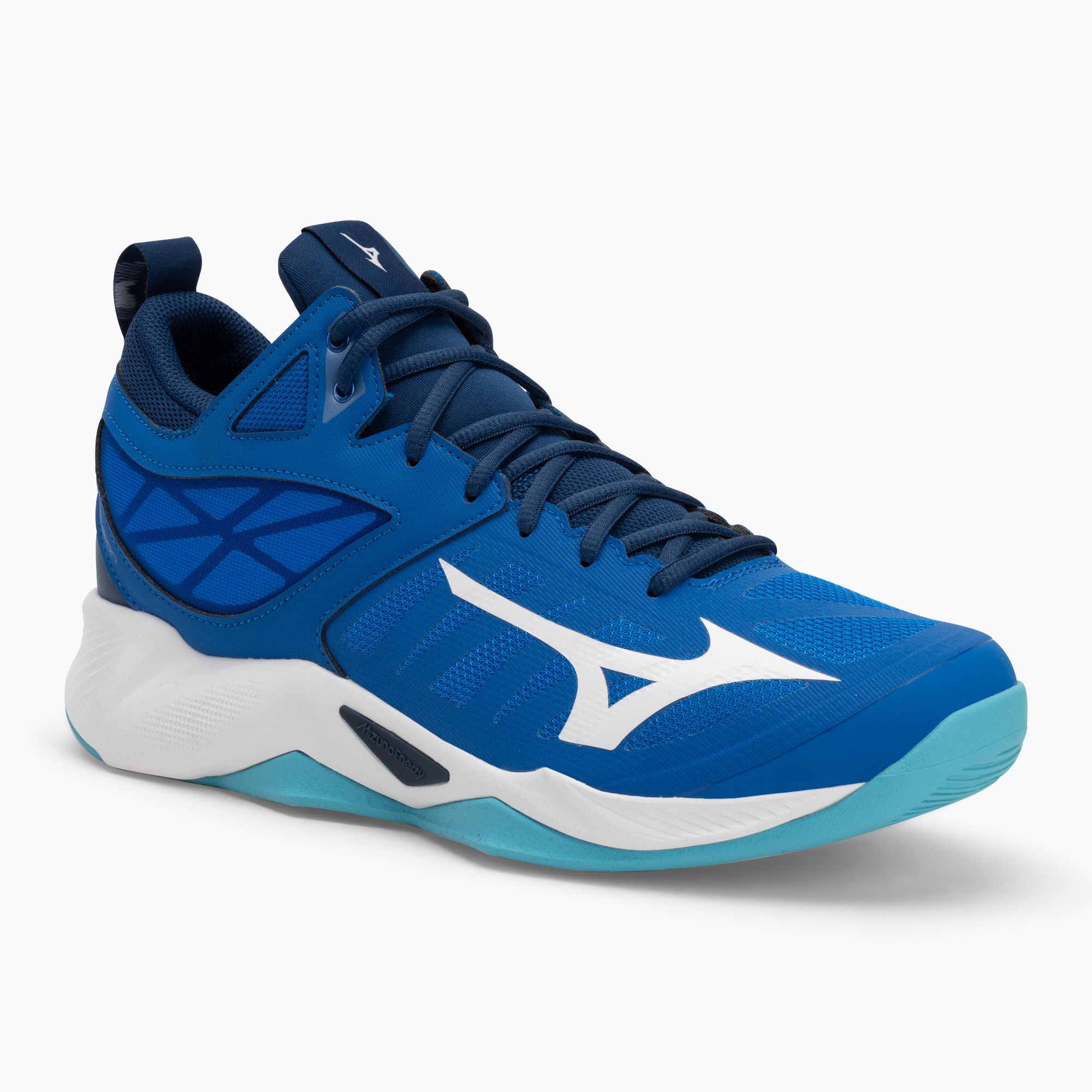 Дамски обувки за волейбол Mizuno Wave Dimension Mid mugen blue/white ...