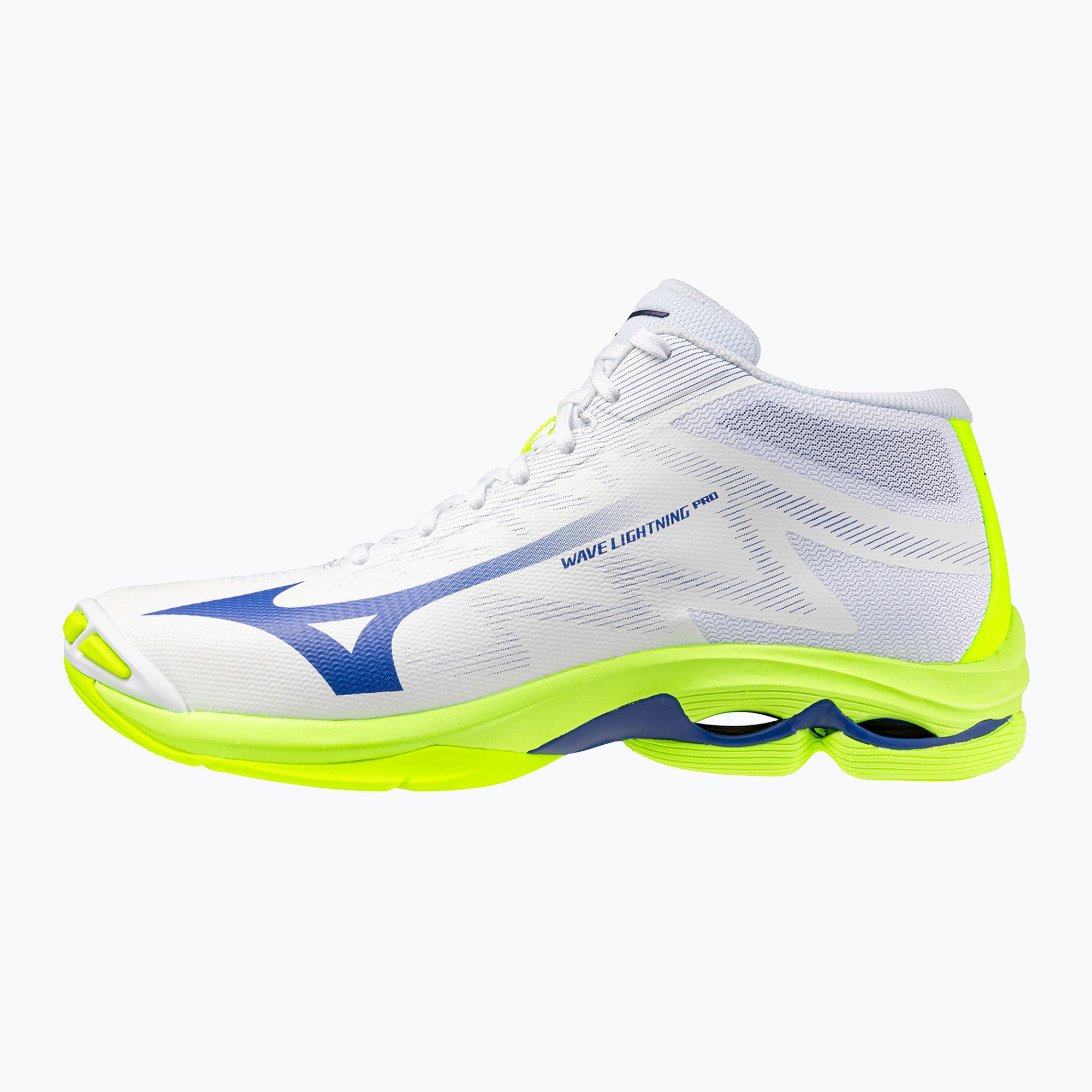 Волейболни обувки Mizuno Wave Lightning Pro Mid white/lighting yellow ...