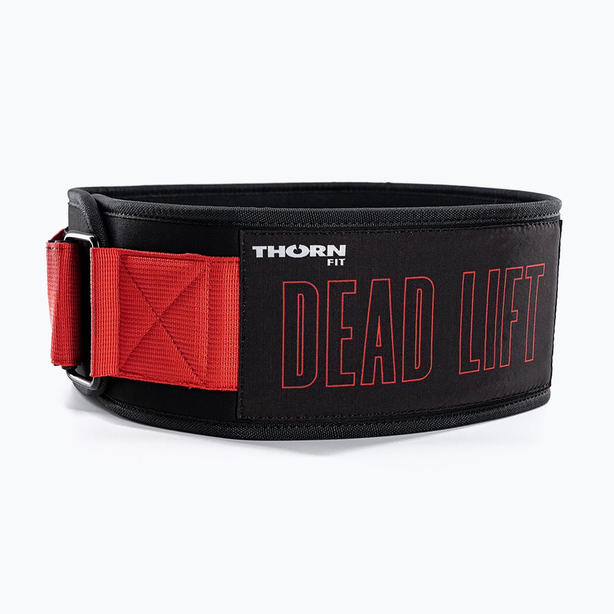 Колан за вдигане на тежести THORN FIT Pro Deadlift black/red/white ...