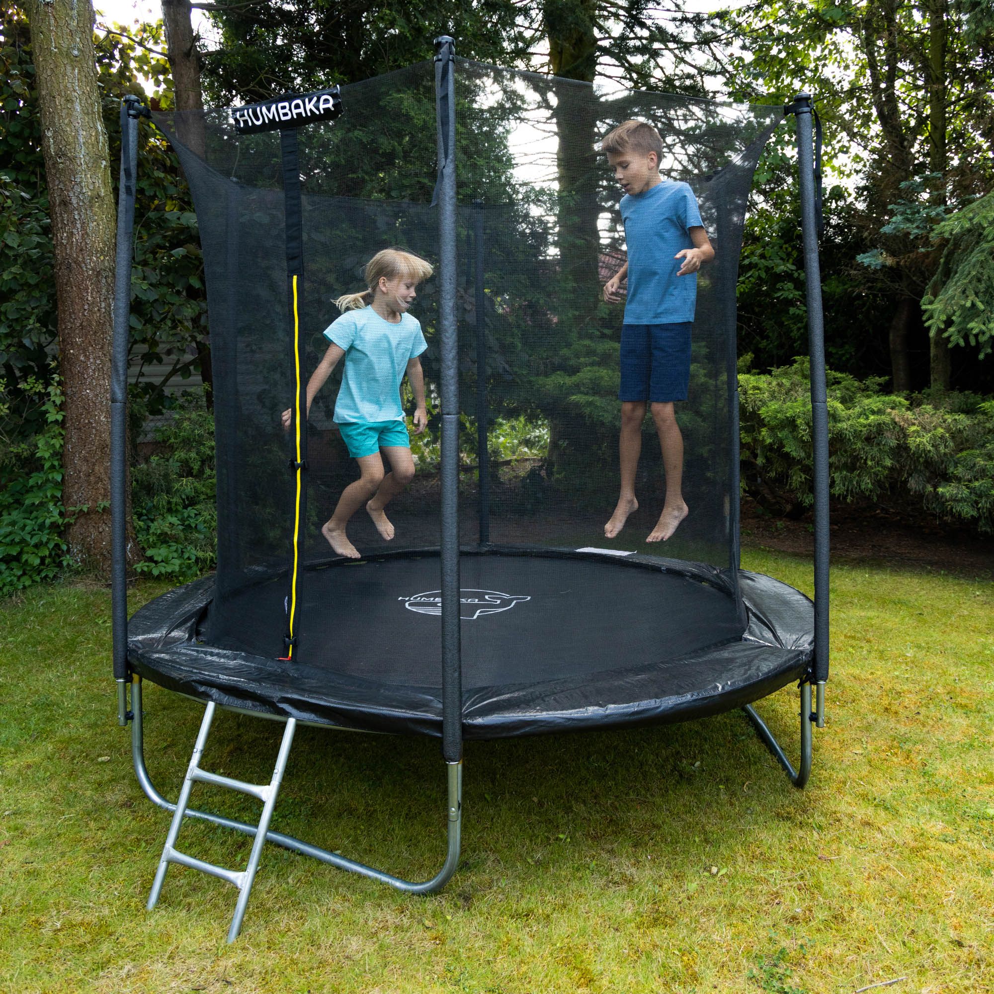 HUMBAKA Eco 244 cm градински батут черен ECO-8' Батути - Sportano.bg