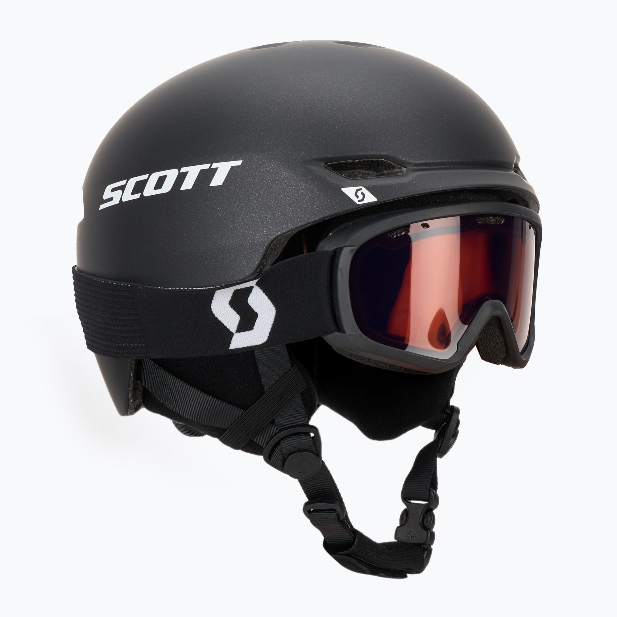 Детска скиорска каска SCOTT Keeper 2 + ски очила Witty stealth black ...