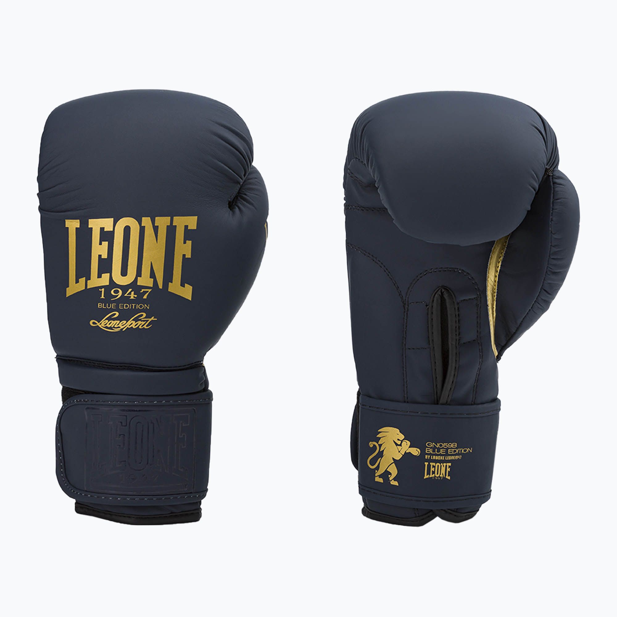 Боксови ръкавици Leone 1947 Blue navy GN059B (GN059B) - Sportano.bg