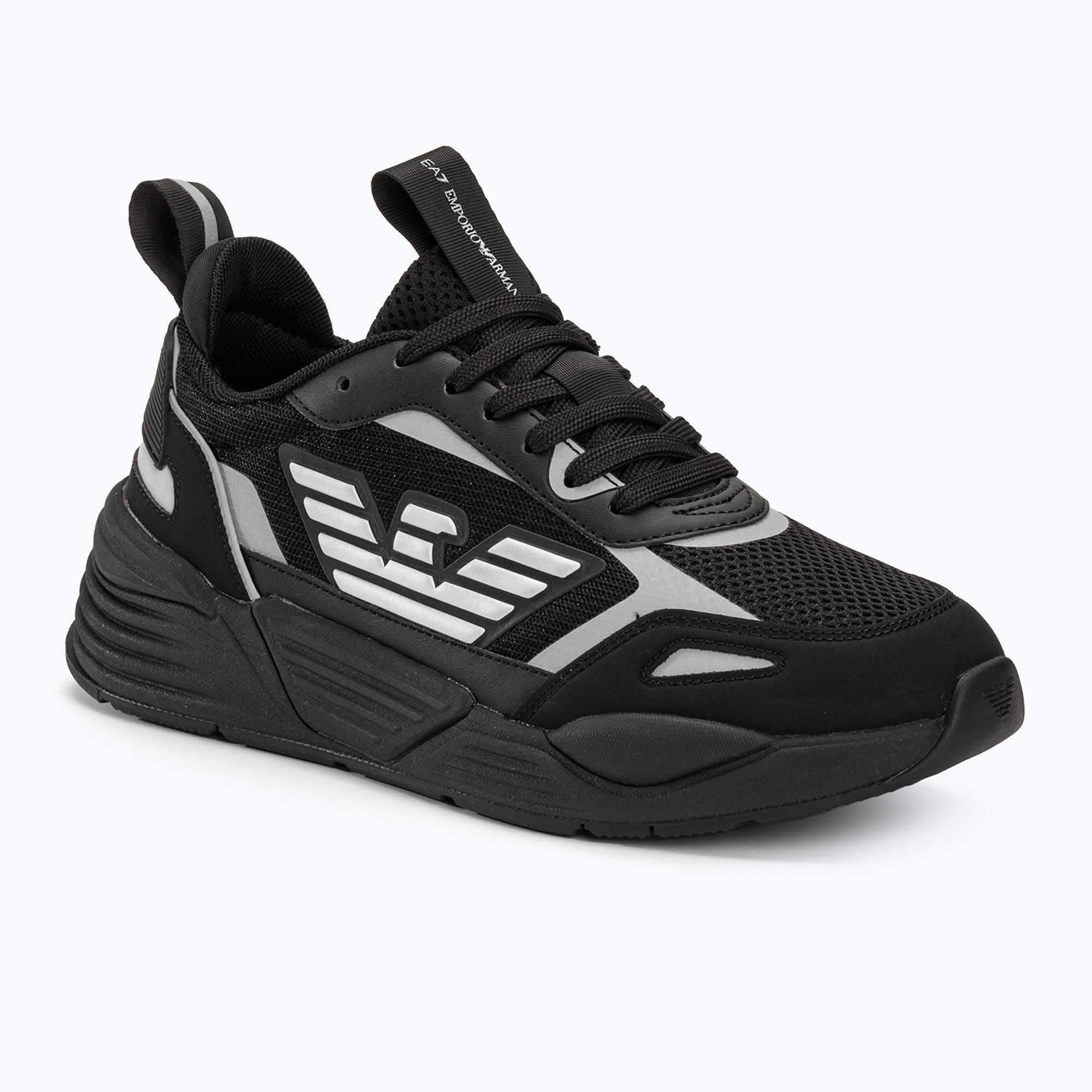 Обувки EA7 Emporio Armani Ace Runner triple black/silver (X8X070-XK165-M826) - Sportano.bg