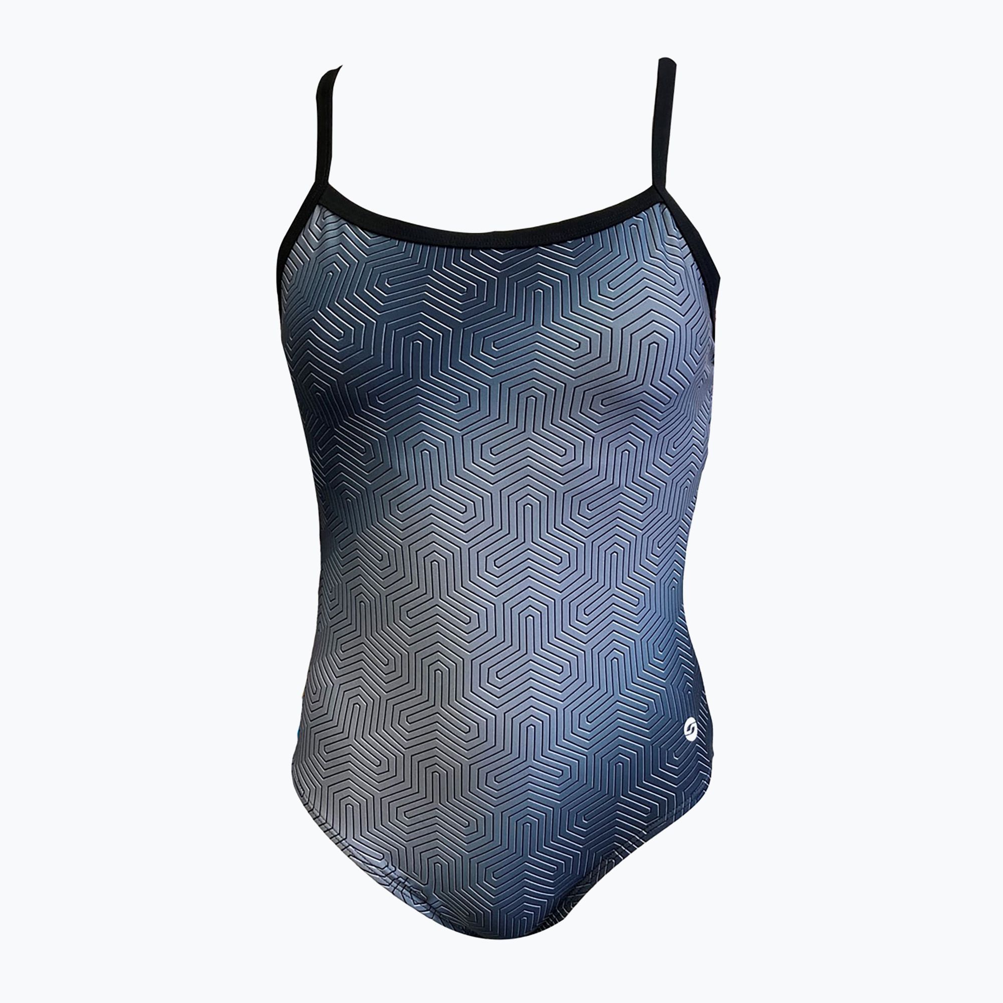 Дамски бански от една част RAS Metal Active Back black (T01018 ...