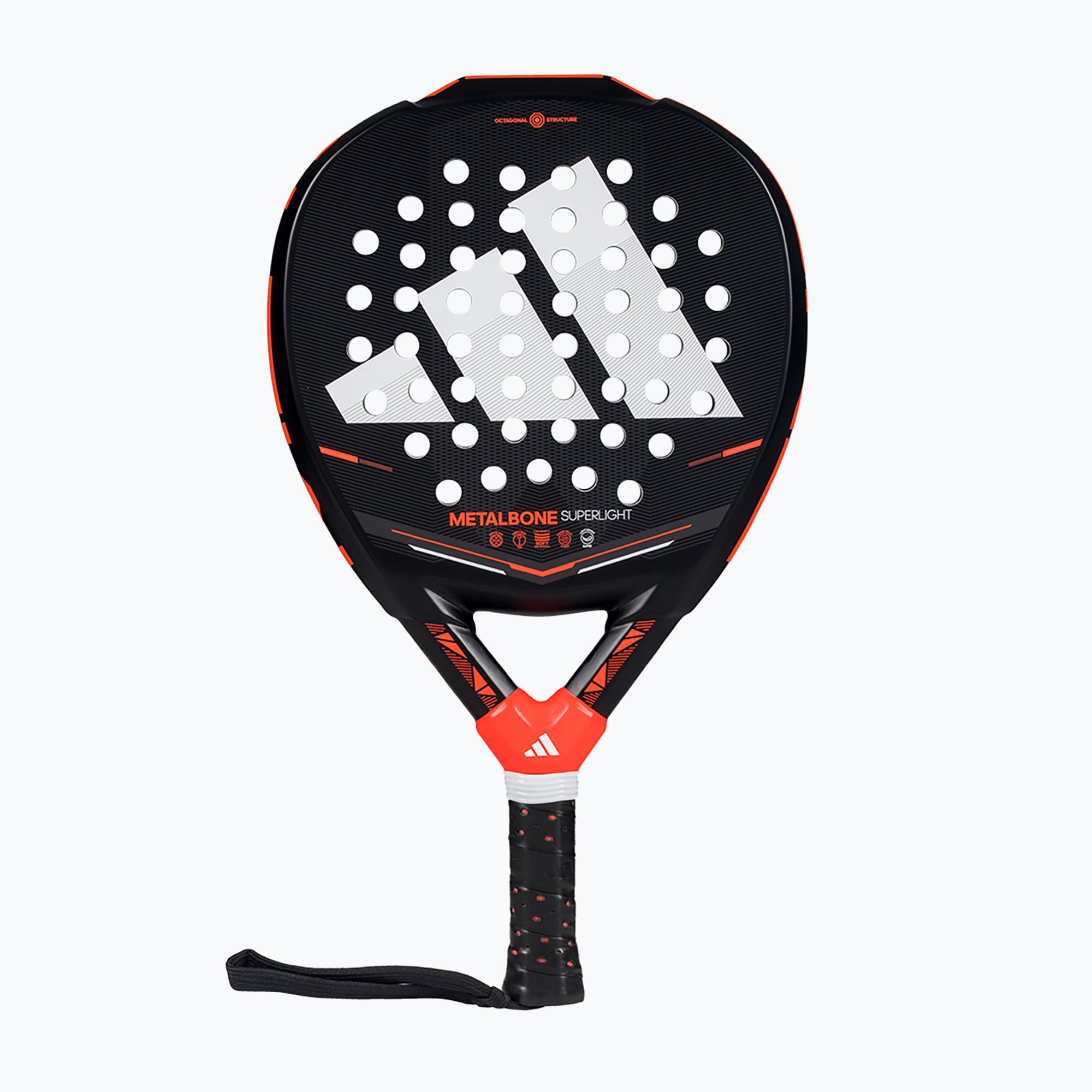 Ракета за падел adidas Metalbone Superlight 2026 black/red (AR4CA1U22 ...