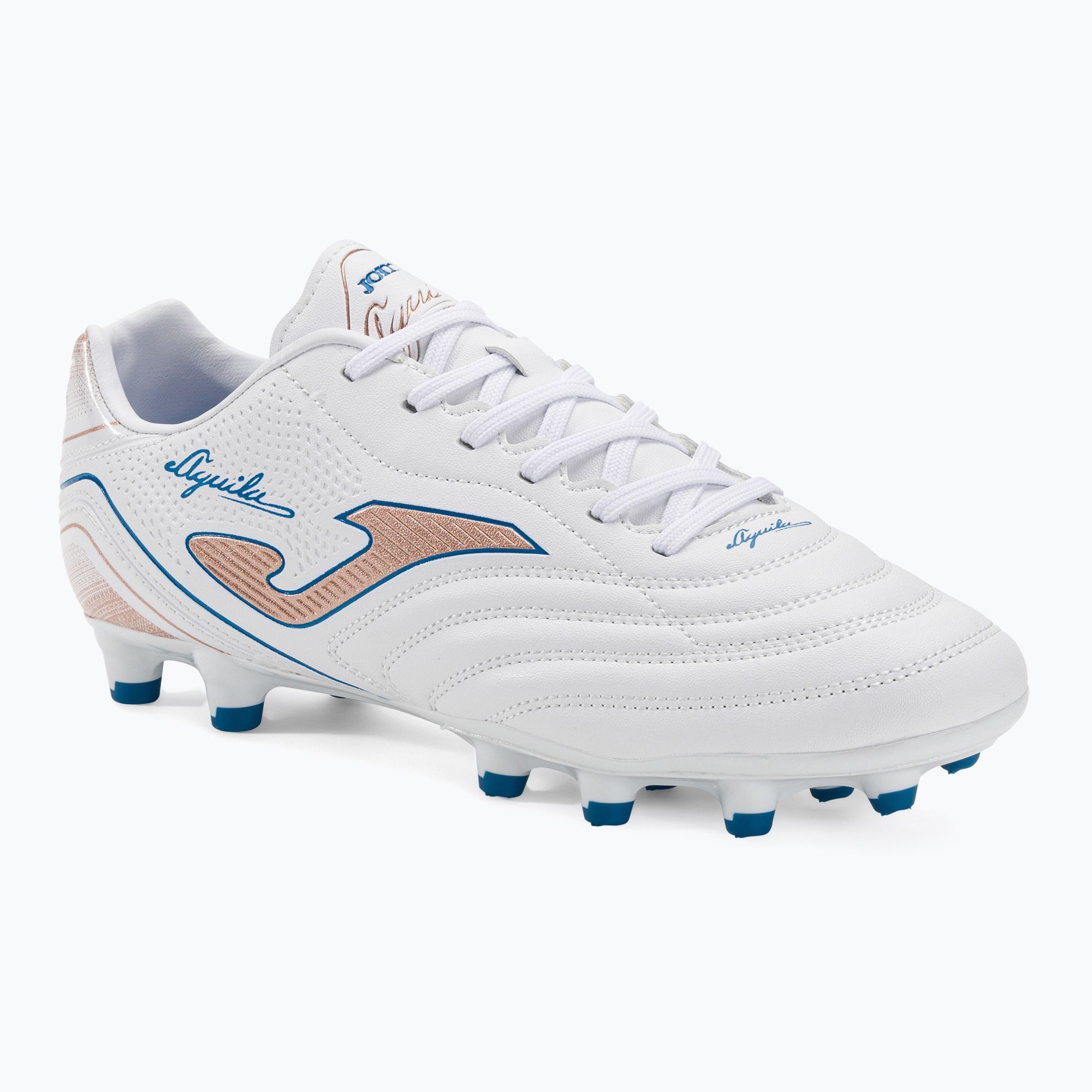 Мъжки футболни обувки Joma Aguila FG white/gold (AGUS2332FG) - Sportano.bg