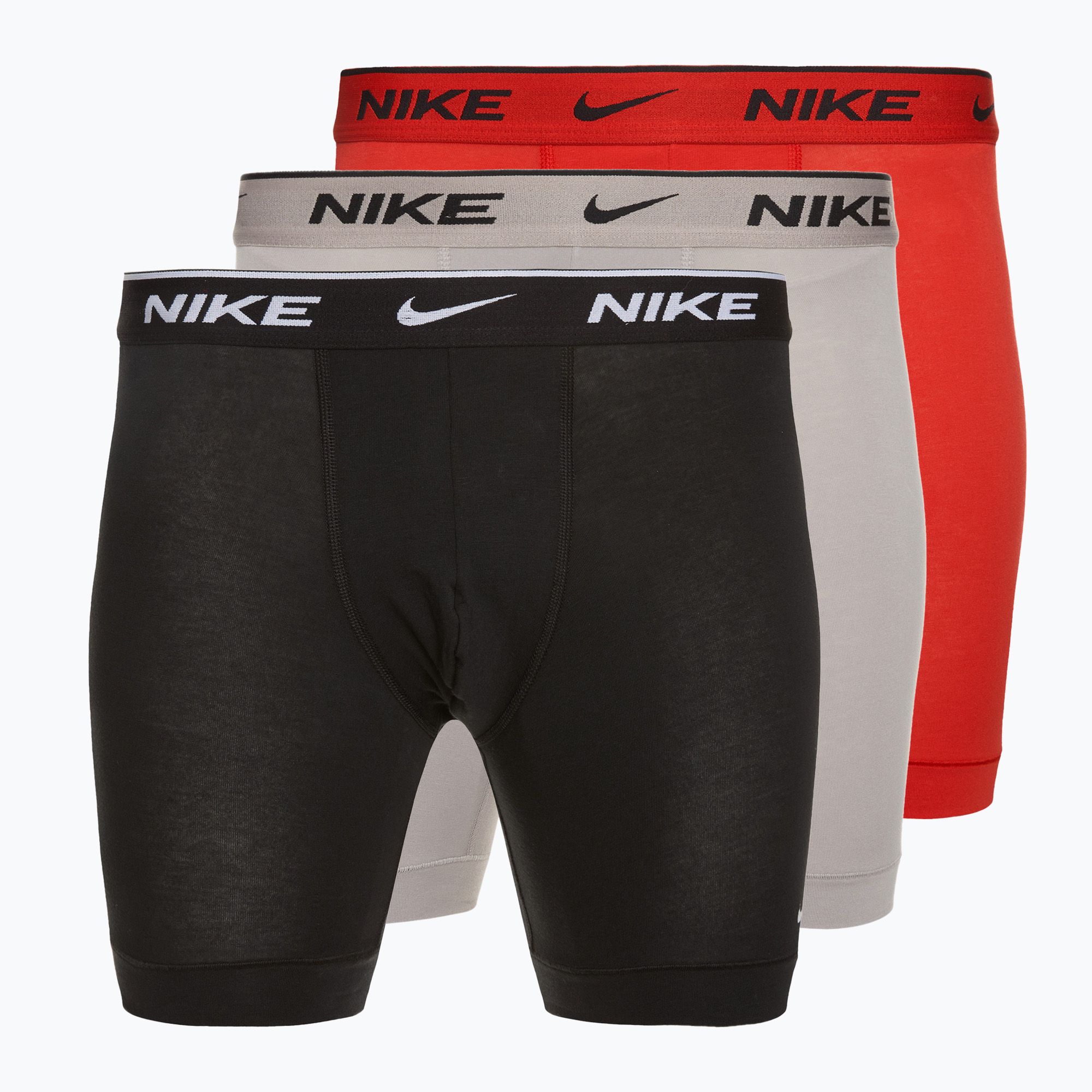 Мъжки боксерки Nike Everyday Cotton Stretch 3 чифта swoosh print/grey ...