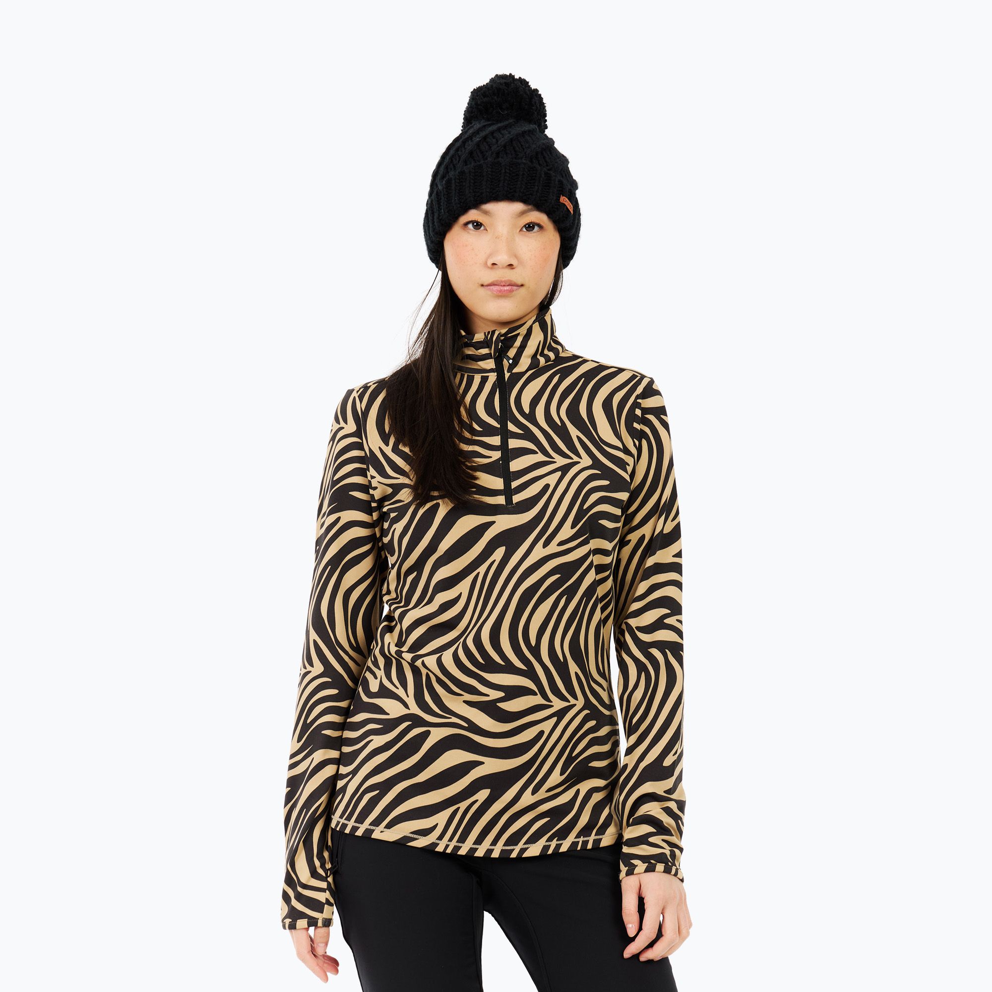 Дамски суичър Protest PRTEsher 1/4 Zip Active bamboo beige (12652003/ ...