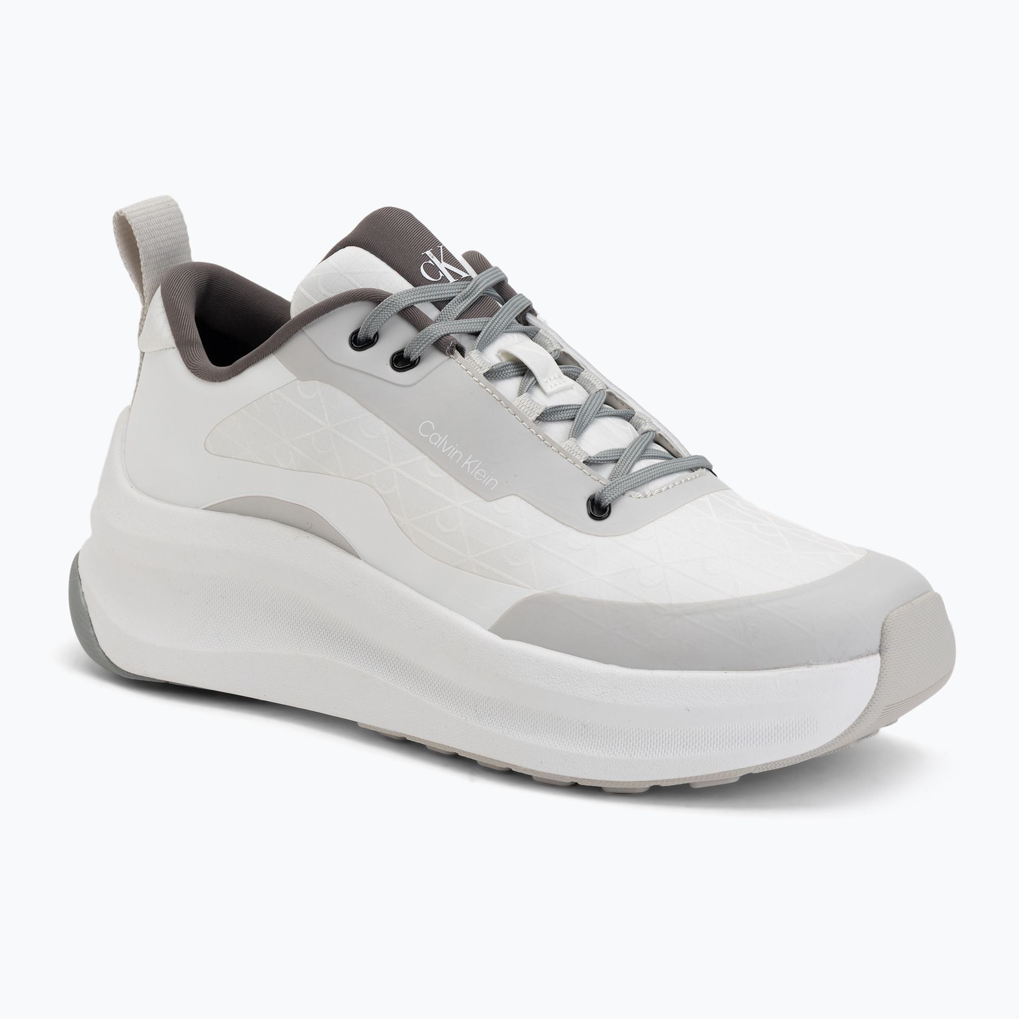 Мъжки обувки Calvin Klein Chunky Runner Laceup Mix Aop white/granite ...