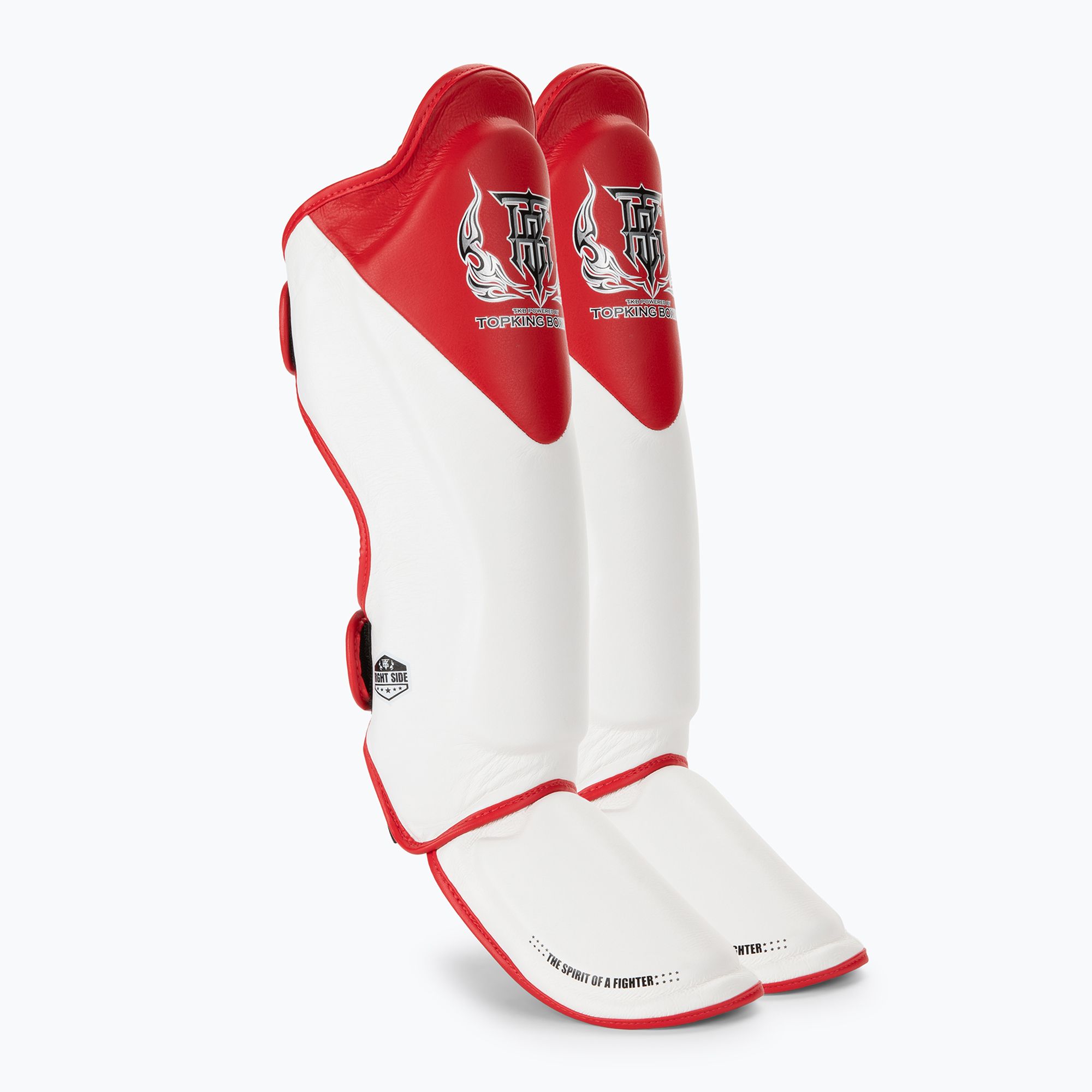 Протектори за подбедрици и стъпала Top King Shin Guards Blend white/red ...