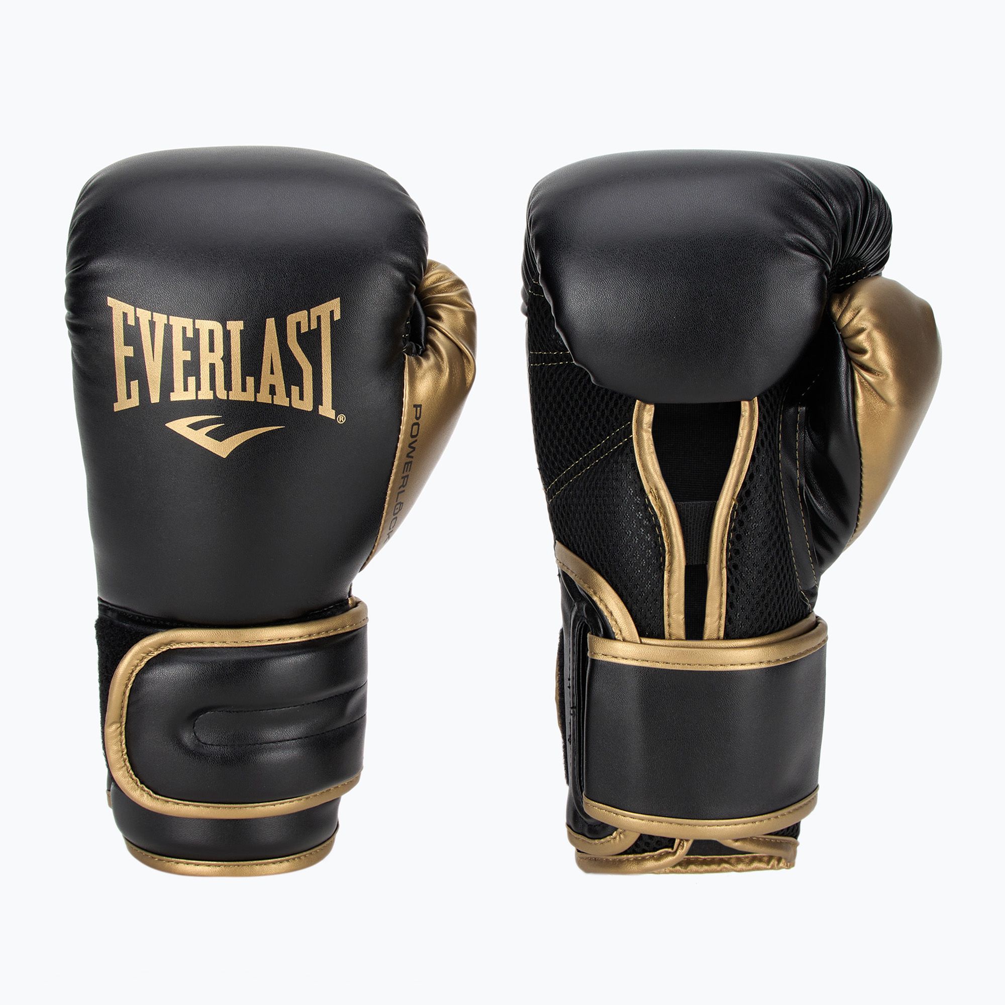 Everlast Powerlock 2 черни/златни боксови ръкавици (EV2200 BLK/GOLD ...